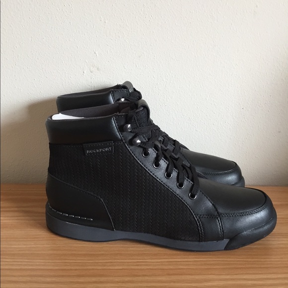 Rockport | Shoes | Rockport Mid Black Boot | Poshmark